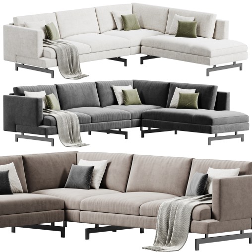 Jeremy Sofa By Natuzzi 3d model Download Maxve