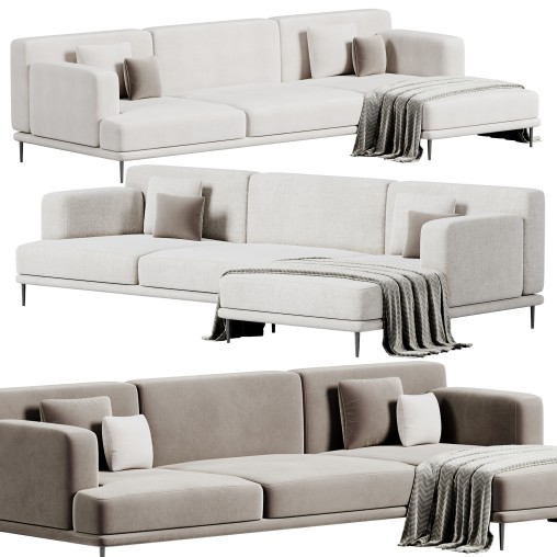 Portofino Sofa By Union 3d model Download Maxve