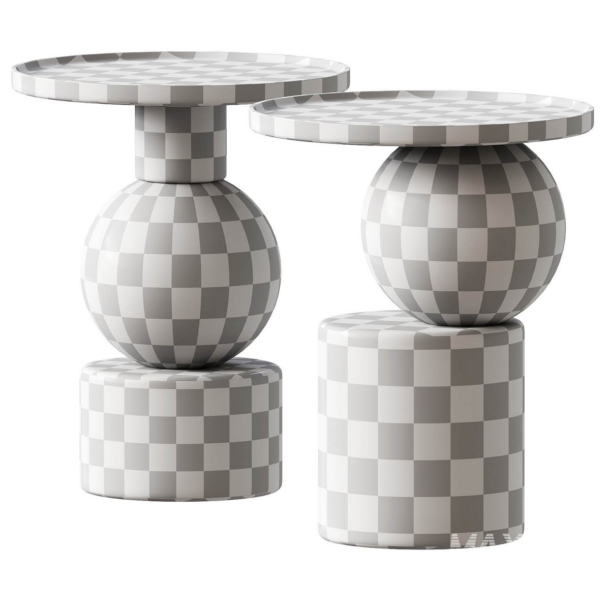 Solid walnut end table, Stigido 3d model Download Maxve