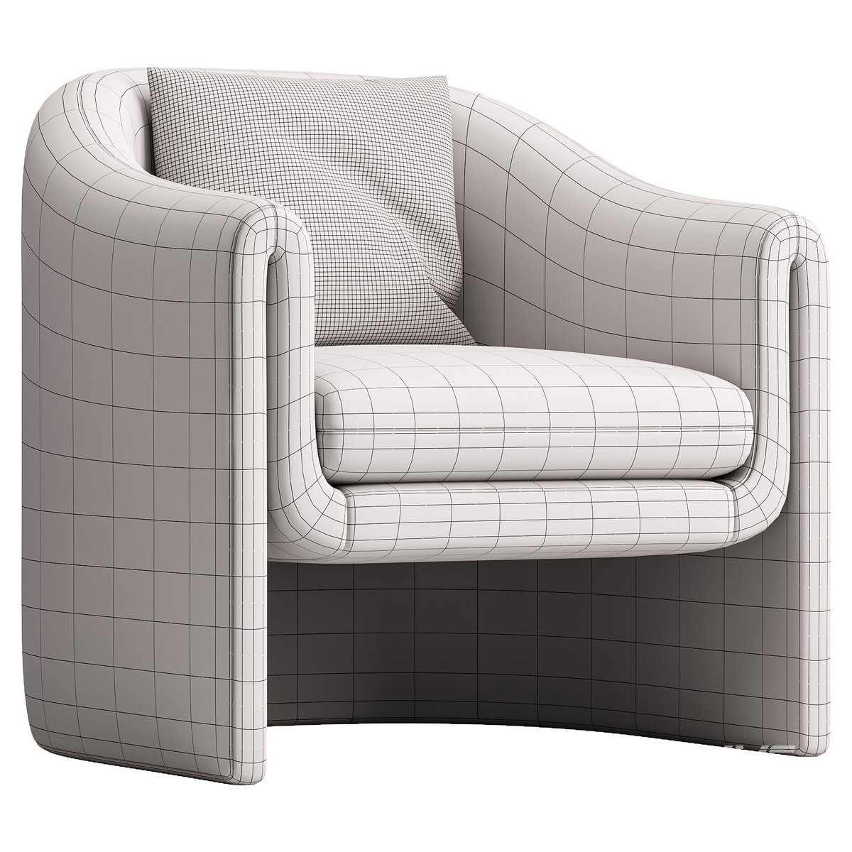 ALDA ARM CHAIR 3d model Download Maxve