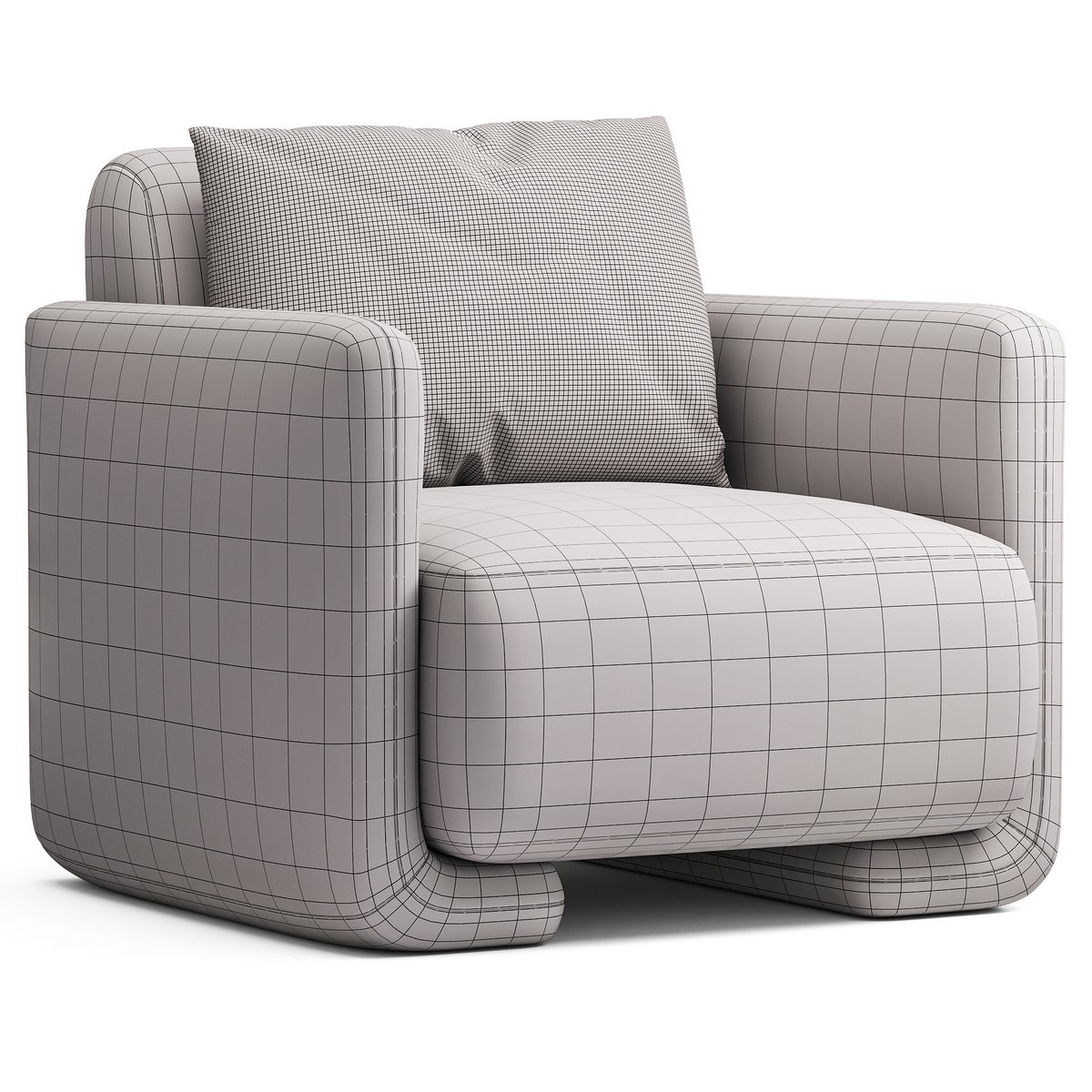 FALLON ARM CHAIR 3d model Download Maxve