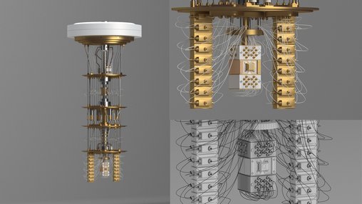 Quantum Computer 3d model Download Maxve