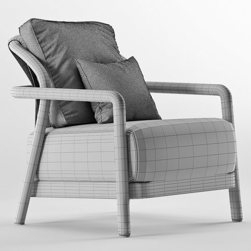 FLEXFORM ALISON Armchair 3d model Download Maxve