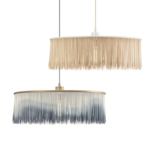 Regency Westwing Fringe Pendant Light 3D model Maxve