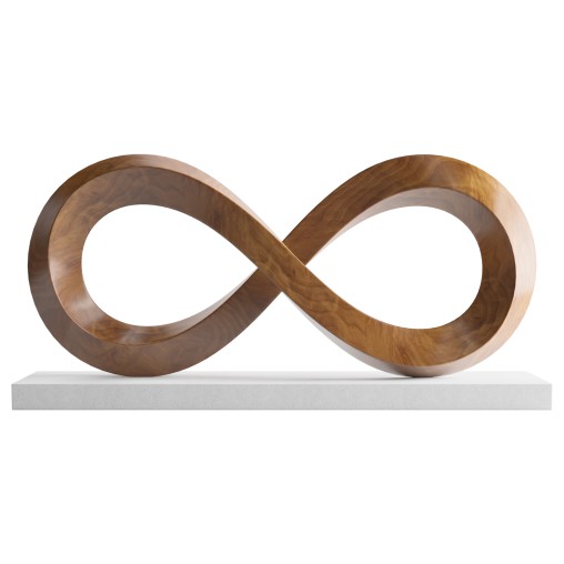 Abstract sculpture Infinity Mobius 3D model Maxve