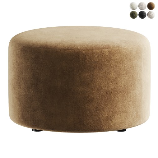 pouf medium 3D model Maxve