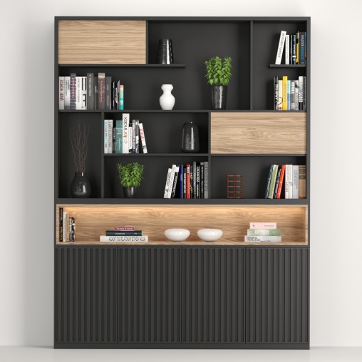 Bookcase 3D model Maxve