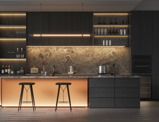 Modern kitchen 3D model Maxve