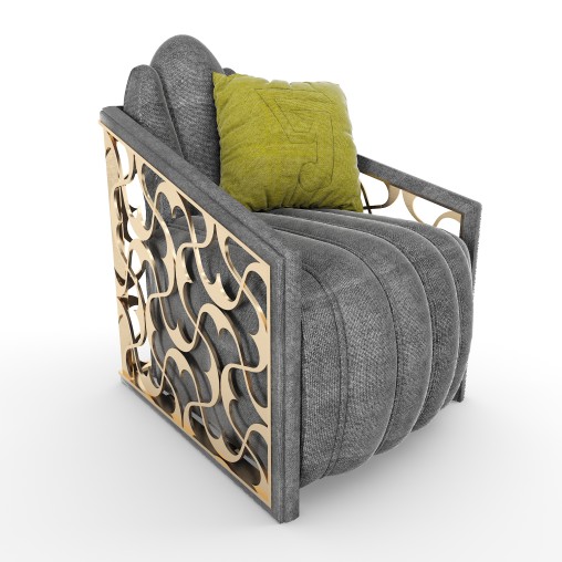 Geo Arm Chair 3D model Maxve