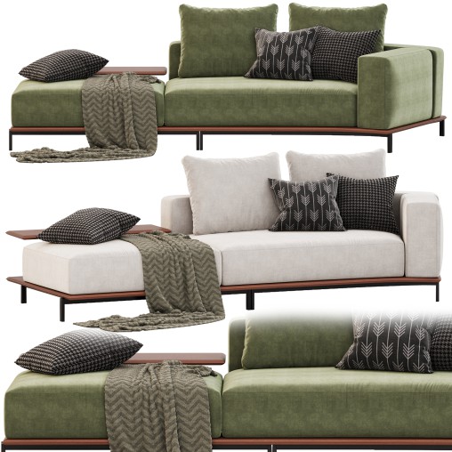 Poliform BRERA Sofa set 02 3D model Maxve