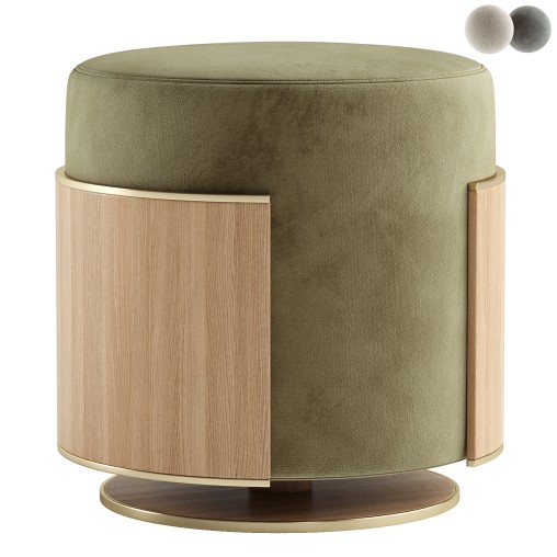 BERKE POUF 3D model Maxve