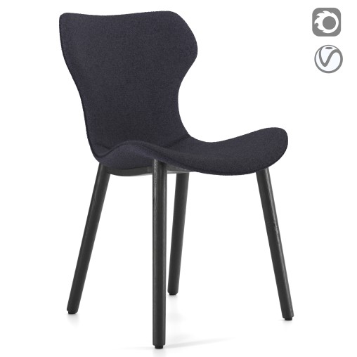 Bebitalia Papilio Shell PSH2 Chair 3D model Maxve