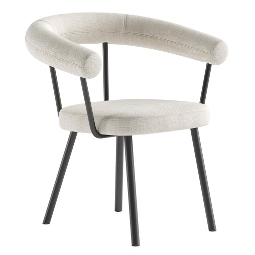 Lustig dining chair 3D model Maxve