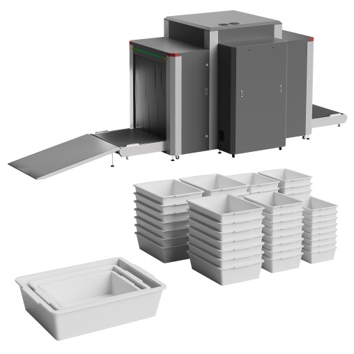 HP-SE100100D Large Dual View X-ray Screening System 3D model Maxve