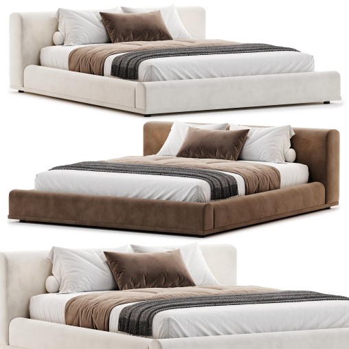 Domino Bed by Como 3D model Maxve