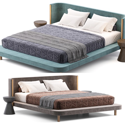 Emmy Bed by DWR 3D model Maxve