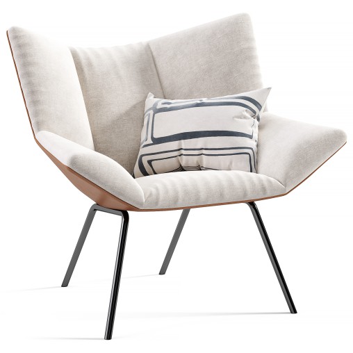 Armchair Gustav By Label Vandenberg 3D model Maxve