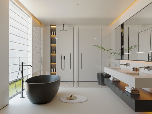 Modern bathroom 3D model Maxve