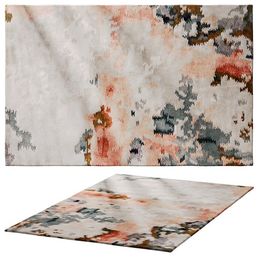 Flame Tufted Rug 3D model Maxve