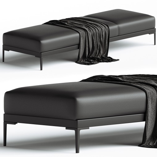 Steeve Three seat bench 3D model Maxve