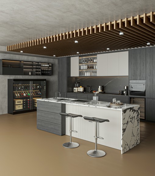Modern kitchen 3D model Maxve
