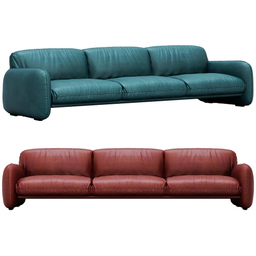 Three seats on the Brigitte sofa By Baxter 3D model Maxve