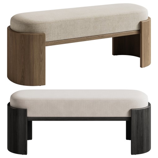 Hug Bench 3D model Maxve