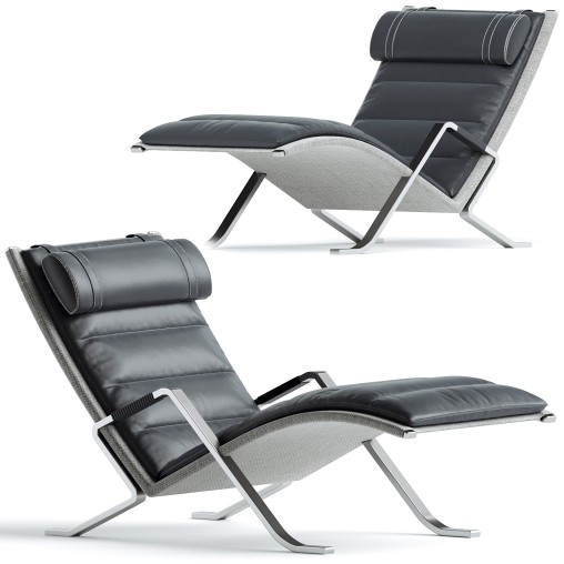 Wells Chaise Lounge 3D model Maxve