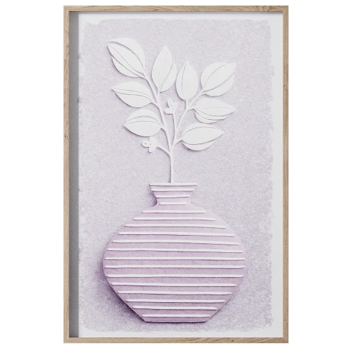 Painting Nuances Pink Vase 3D model Maxve