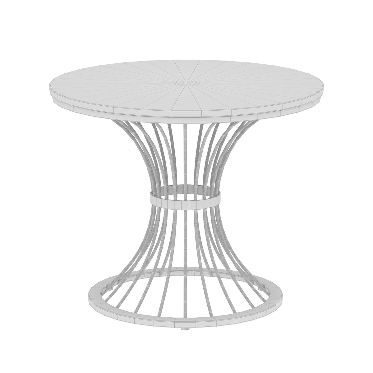 White Marble Top Gold Reception Table - Maxve: Your 3D Model Destination